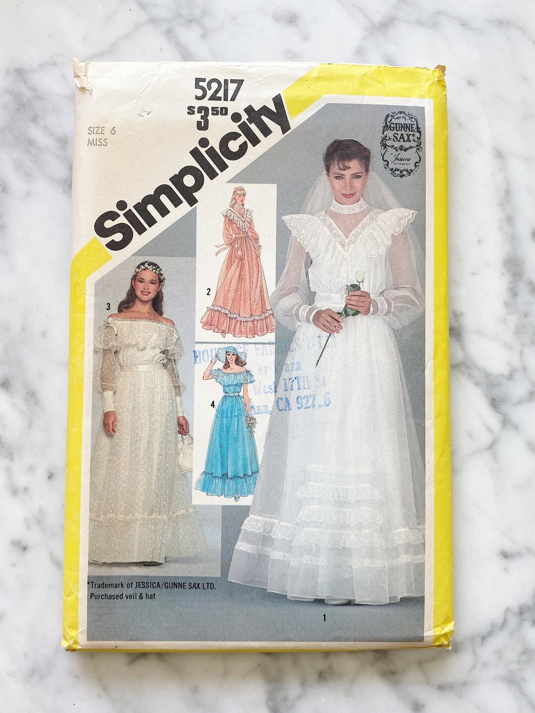 80s Simplicity 5217. 32.5, 34 Bust. Ff Gunne Sax Cottage Core Wedding ...
