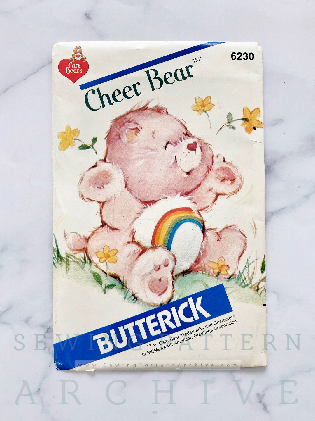 80s Butterick 6230. Uncut Ff. Care Bears Cheer Bear Sewing - Etsy