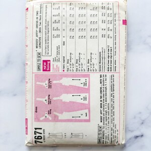 60s Simplicity 7671. 36 Bust. Jiffy V Round Neck Shoulder Tie SHIFT ...