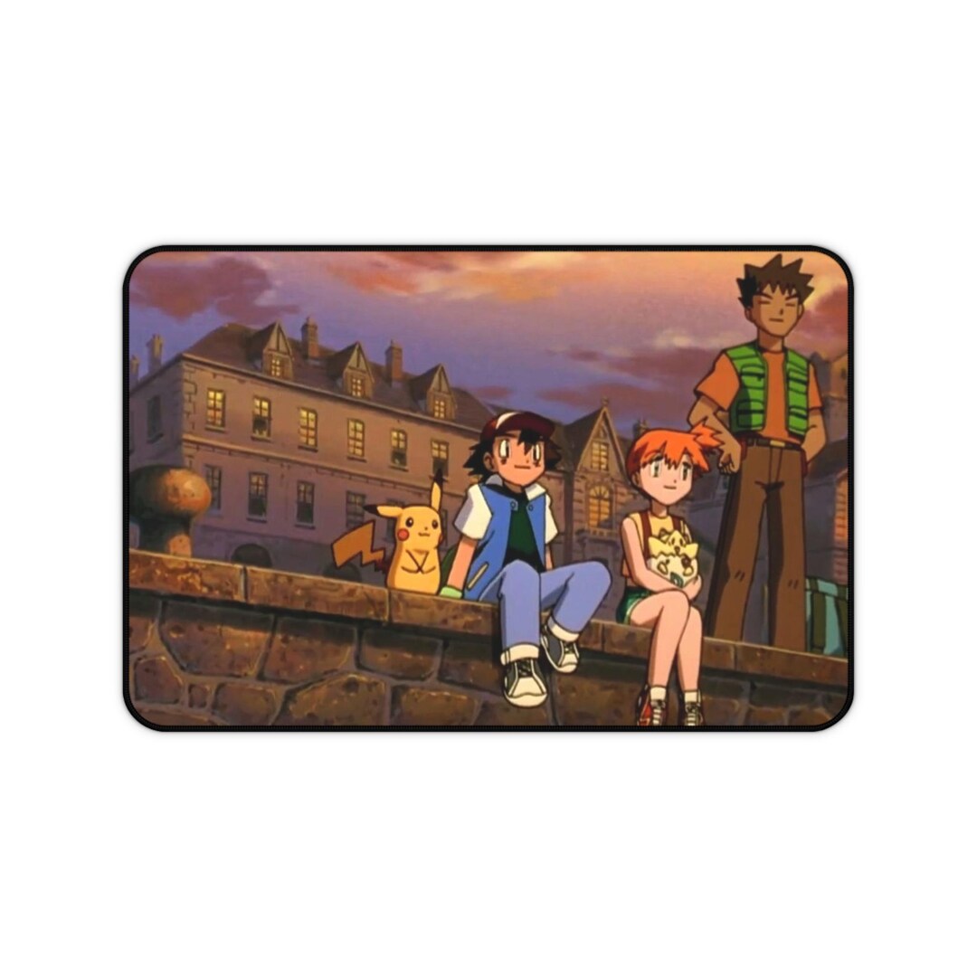 Pokémon Desk Mat: Pikachu, Ash, Misty, and Brock - Etsy