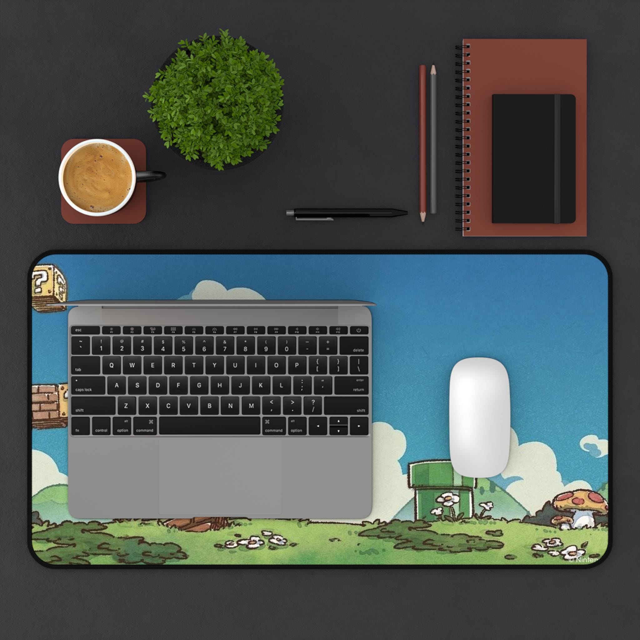 Mario and Yoshi Desk Mat - Etsy