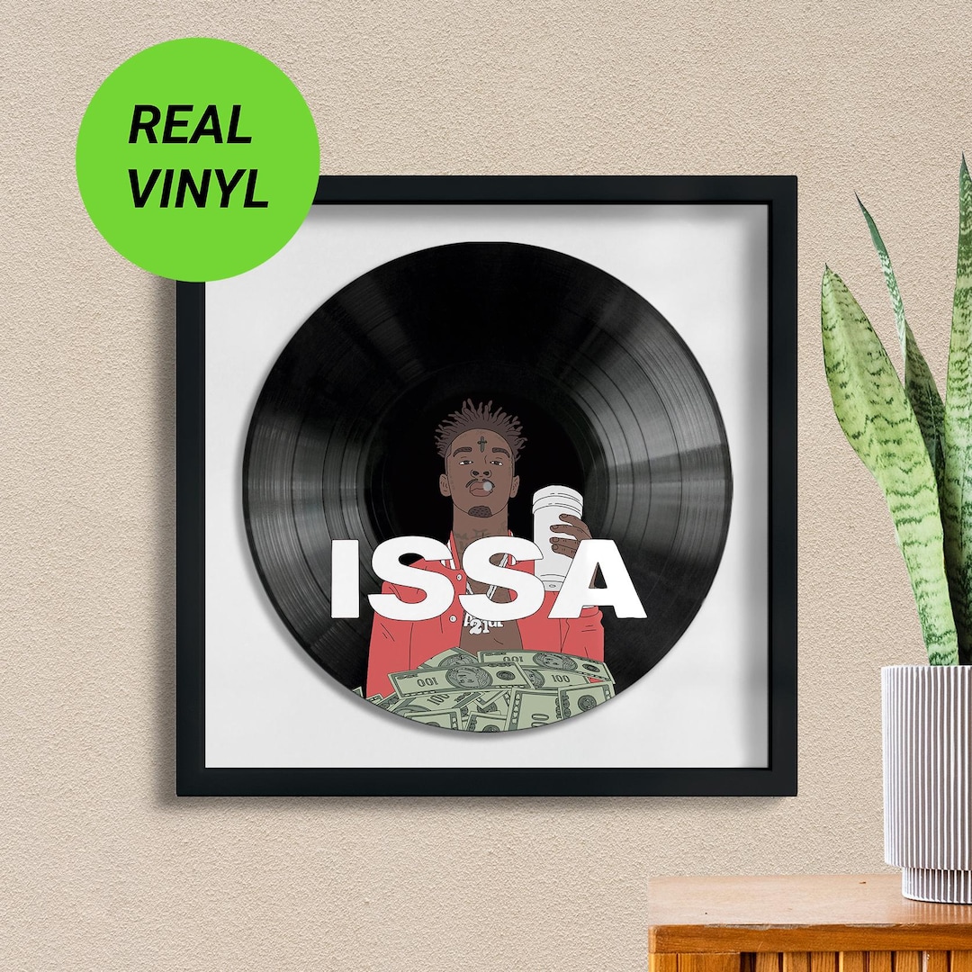 21 Savage — Issa Album | Upcycled Vinyl Music Poster — Unique Wall Art ...