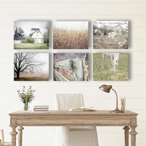 Rustic Country Landscape Prints or Canvas Farmhouse Wall - Etsy