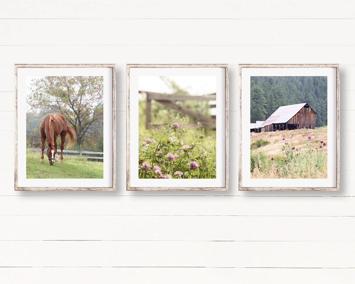 Farmhouse Wall Decor Country Landscape Prints Barn Photo - Etsy