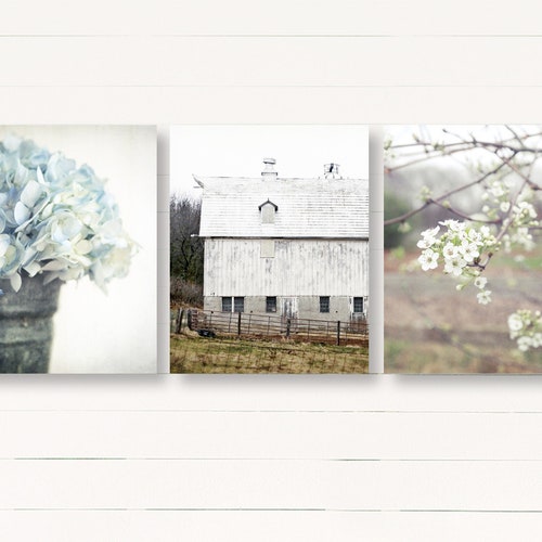 Rustic Country Landscape Prints or Canvas Farmhouse Wall - Etsy