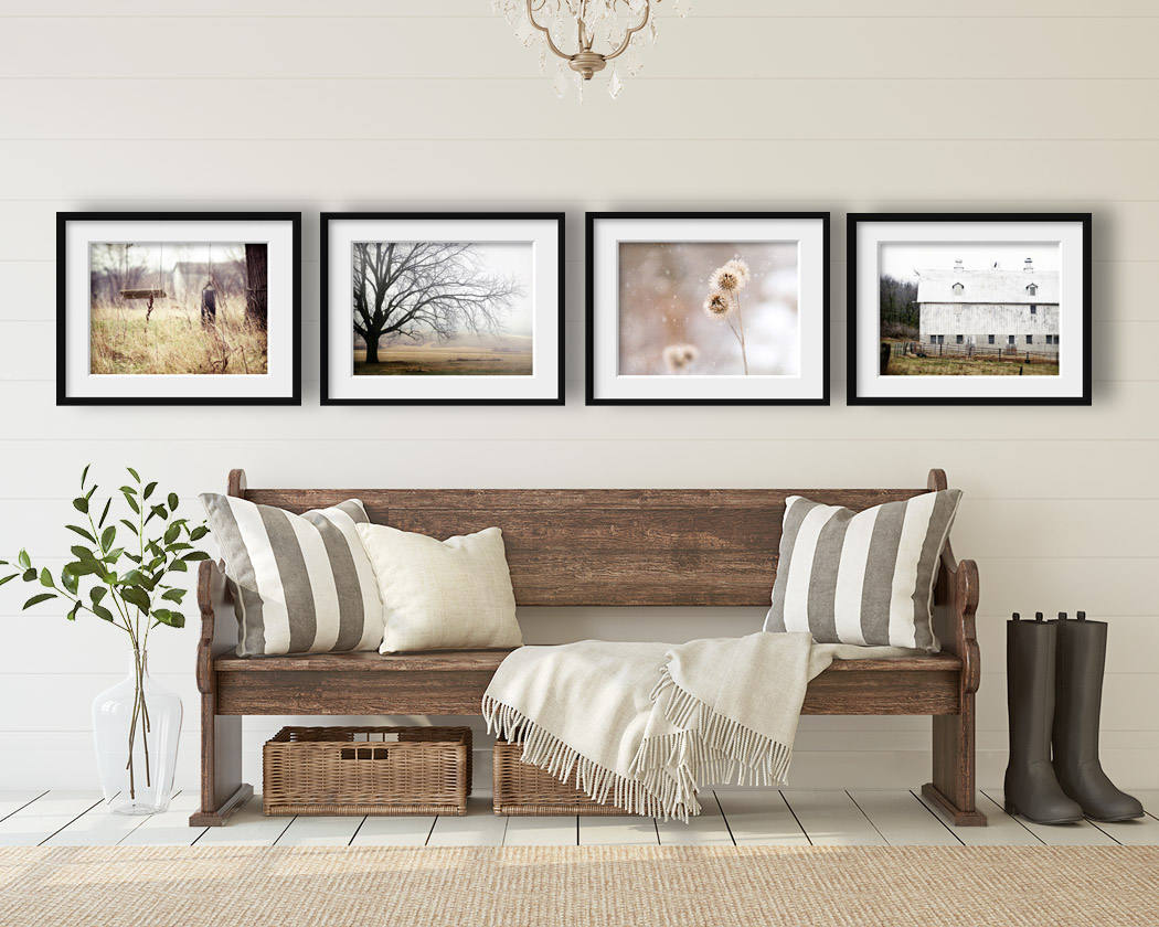 Landscape Print Set Farmhouse Wall Decor Country Home Decor | Etsy