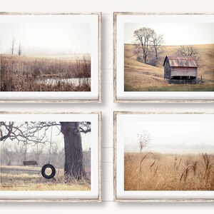Farmhouse Wall Decor, Country Landscape Prints, Country Decor, Rustic ...