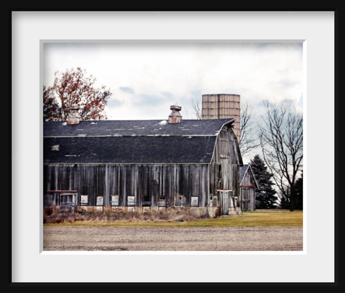 Rustic Barn Print Farmhouse Wall Decor Rustic Home Decor - Etsy