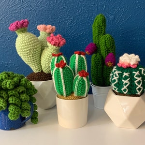 Crochet Cactus & Succulents Pattern Book: 18 Potted Plant Designs (PDF ...