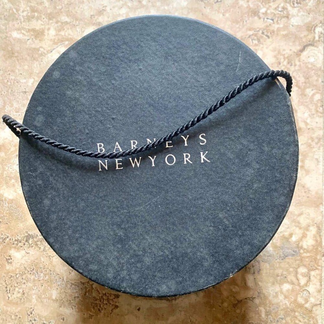 Barneys New York Vintage Petite Hat Box - Etsy