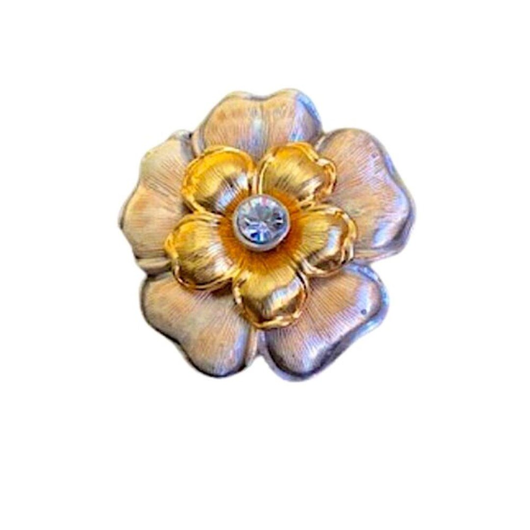 Vintage Brighton Flower Statement Ring - Etsy
