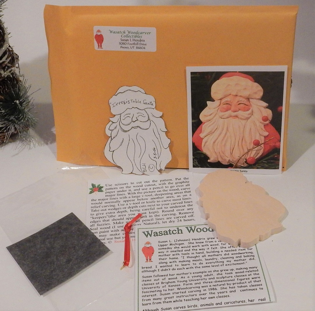 Carve Your Own Christmas Ornament (open to See More) DIY Wood Carving ...