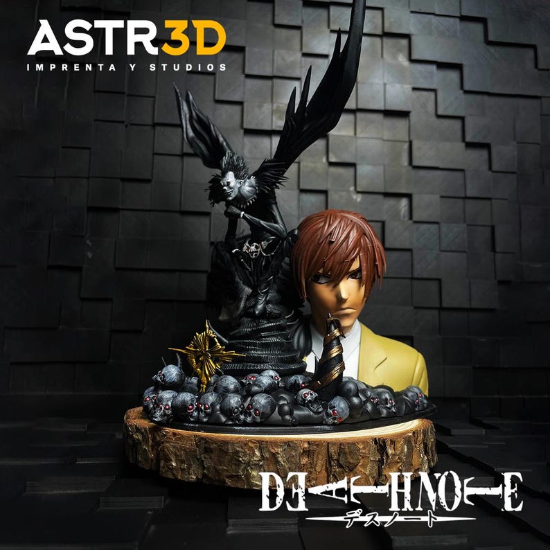 Figure Diorama Death Note 25cm Anime, Ryuk, Light Yagami, L, Shinigami ...
