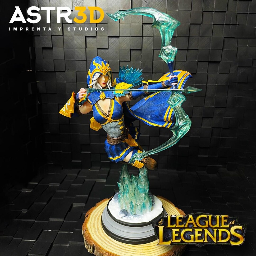 Ashe Figure Resin 30cm League of Legends, LOL, Statue League of Legends ...