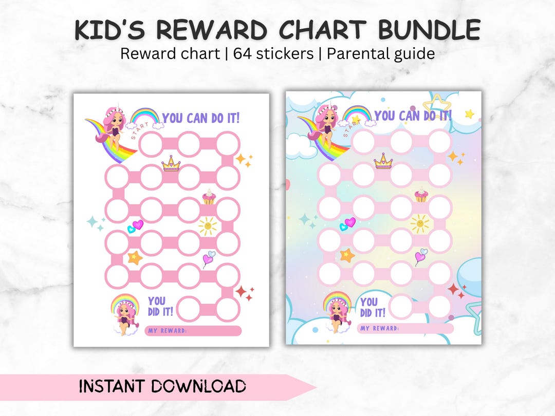 Bedtime Reward Chart, Printable Kids Routine for ADHD, Toddler Behavior ...