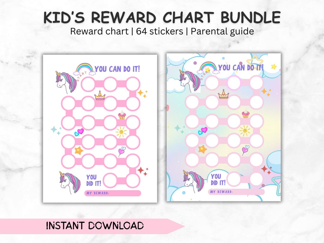 Bedtime Reward Chart, Printable Kids Routine for ADHD, Toddler Behavior ...