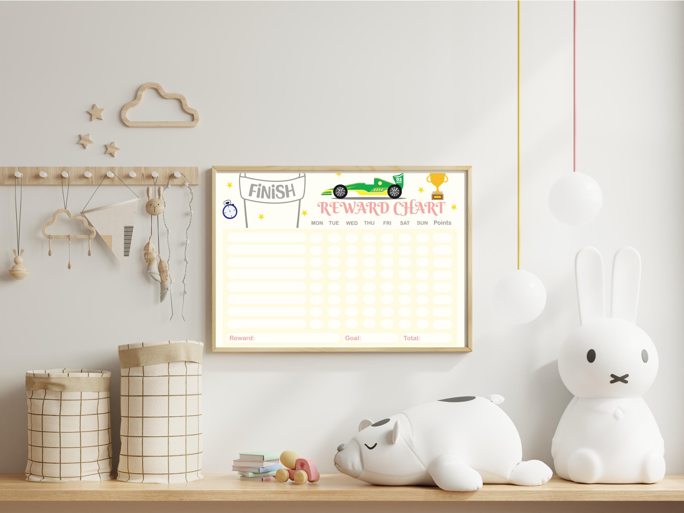 Behavior Reward Chart, Kids Routine Sticker Chart, After Before School ...