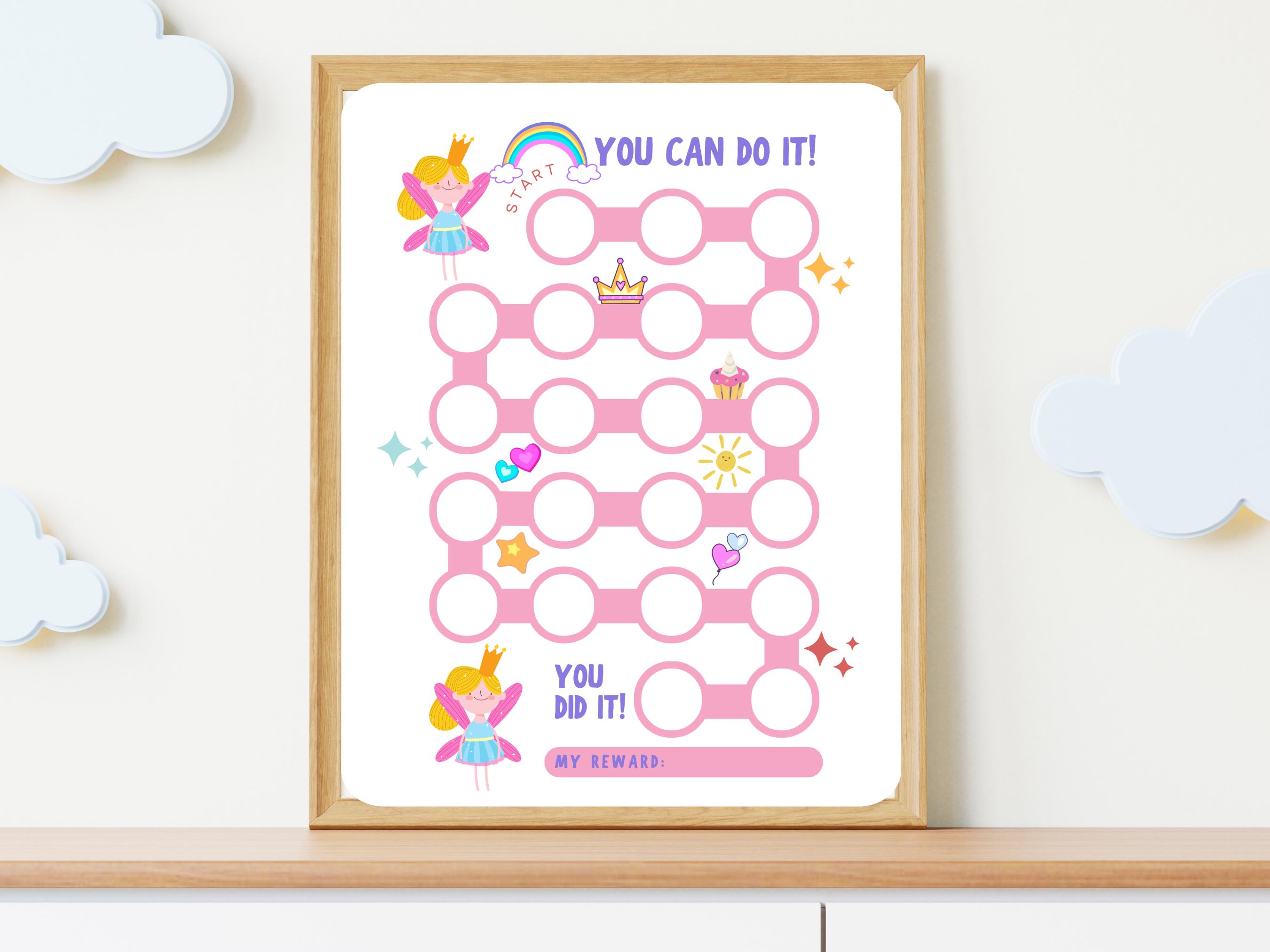 Bedtime Reward Chart, Printable Kids Routine for ADHD, Toddler Behavior ...