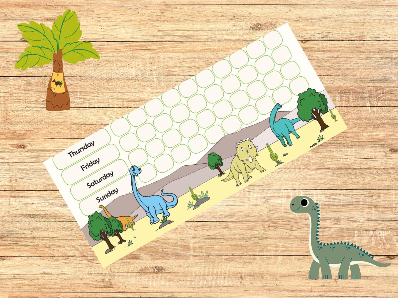 Dinosaur Reward Chart for Kids, Reward Chart Printable, Behavior Chart ...
