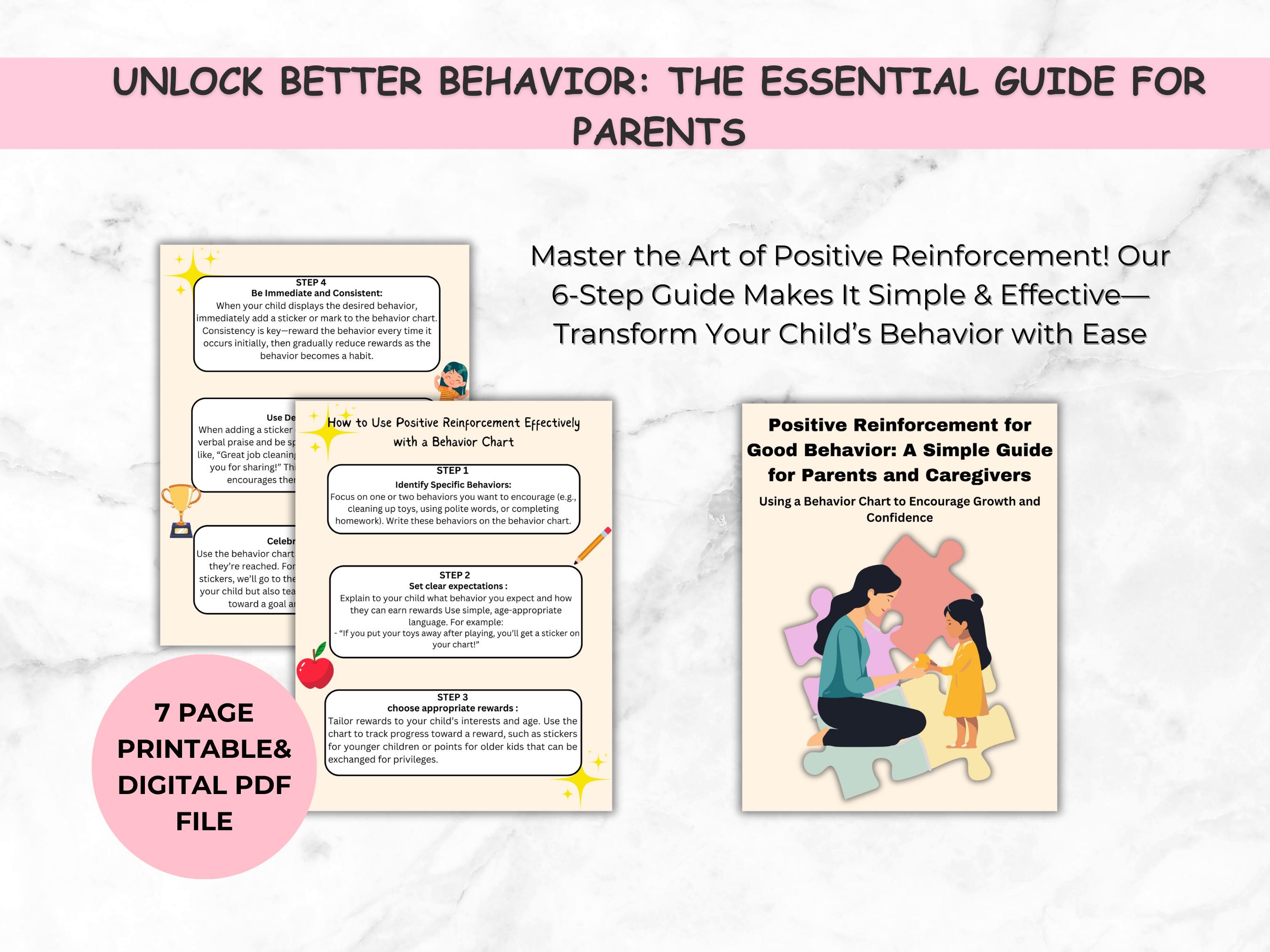 Bedtime Reward Chart, Printable Kids Routine for ADHD, Toddler Behavior ...