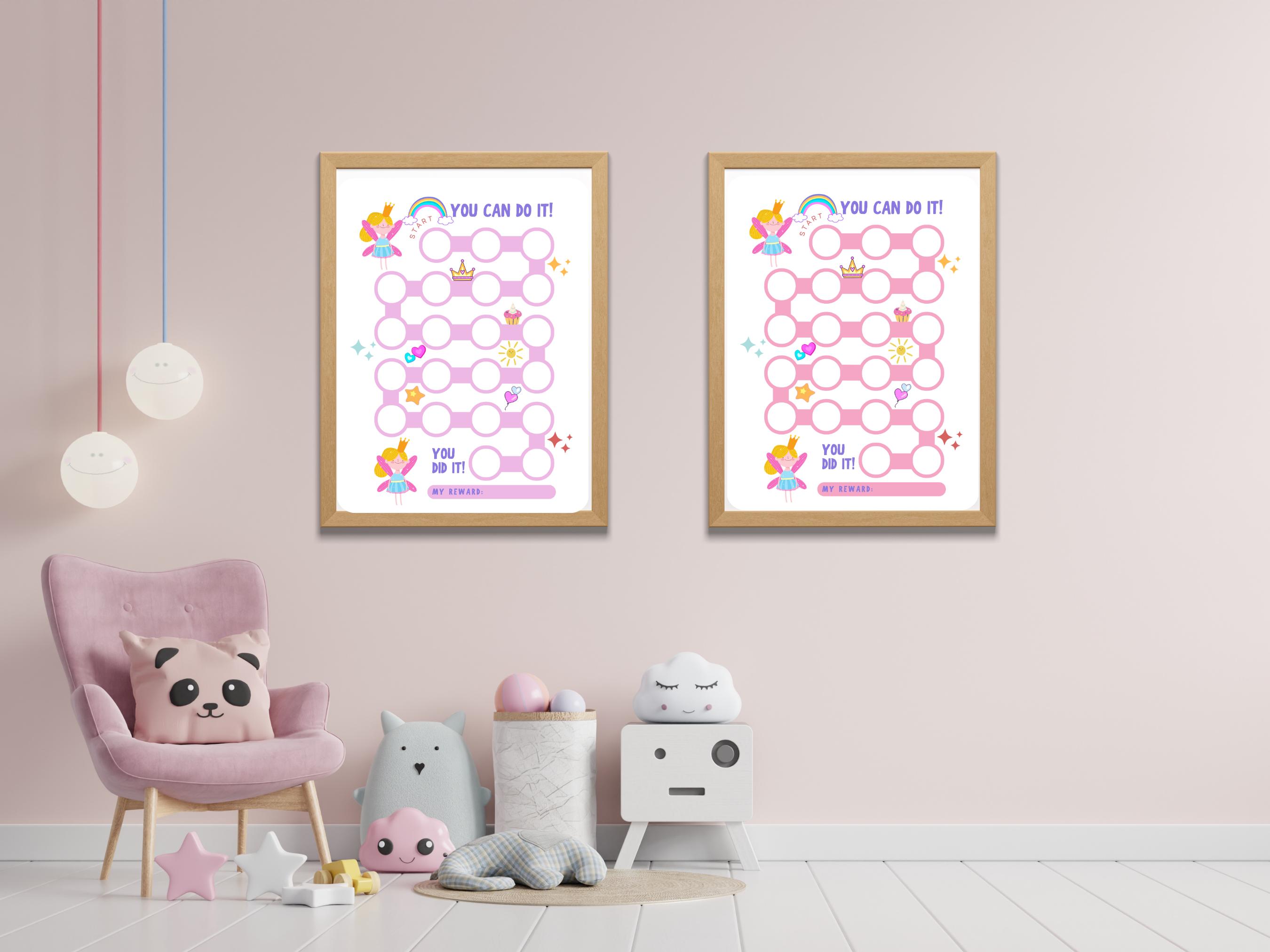 Bedtime Reward Chart, Printable Kids Routine for ADHD, Toddler Behavior ...