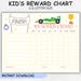 Behavior Reward Chart, Kids Routine Sticker Chart, After Before School ...