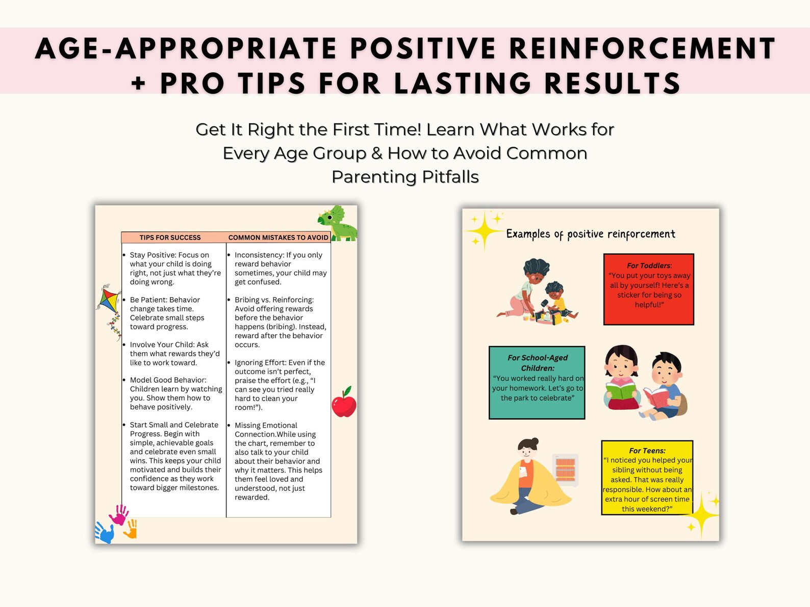 Printable Weekly Kids Behavior Chart , Custom Parent Reward Chart ...