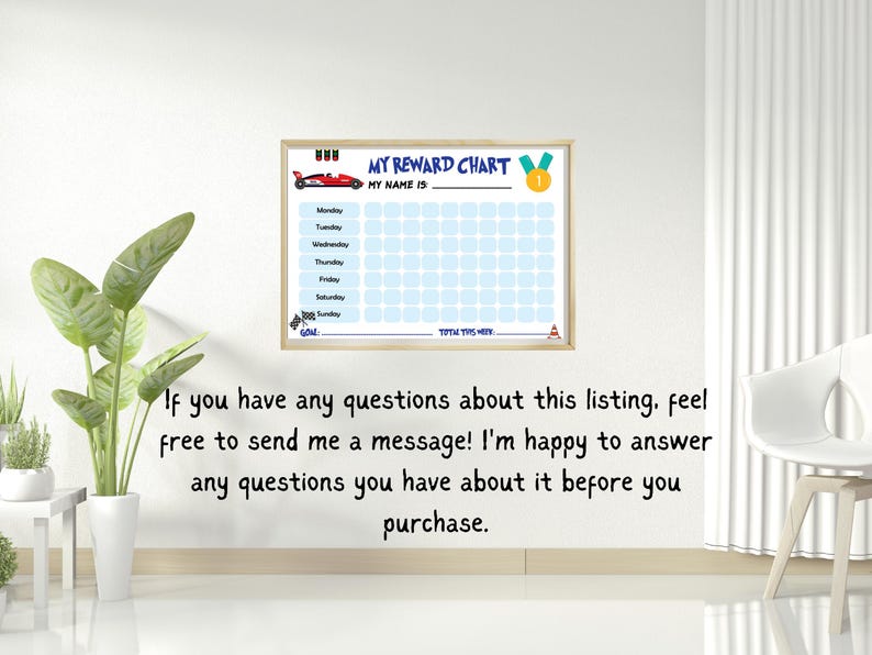 Behavior Reward Chart, Kids Routine Sticker Chart, Children Daily Chore ...