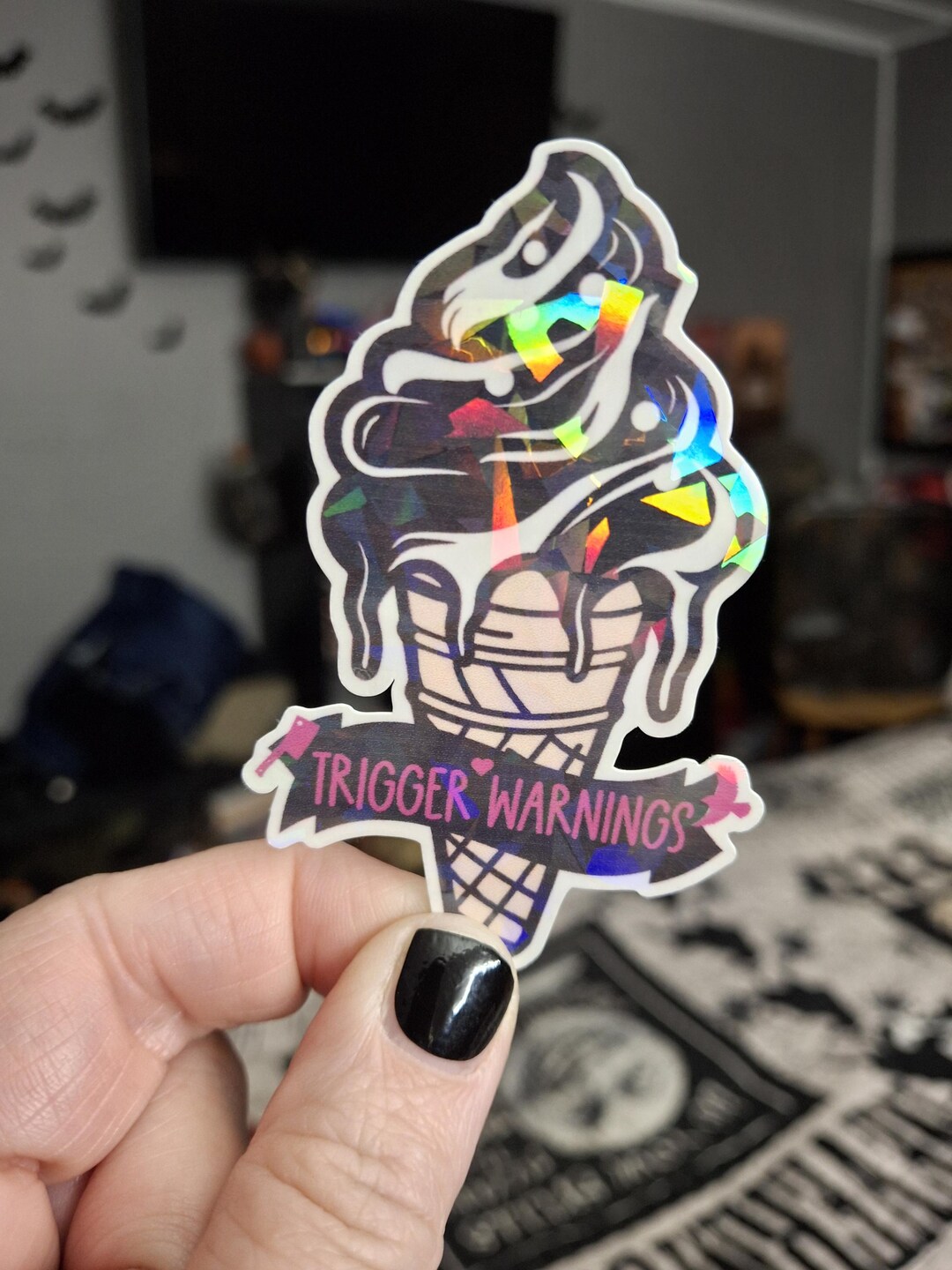 Butcher & Blackbird Inspired Trigger Warnings Sticker - Etsy