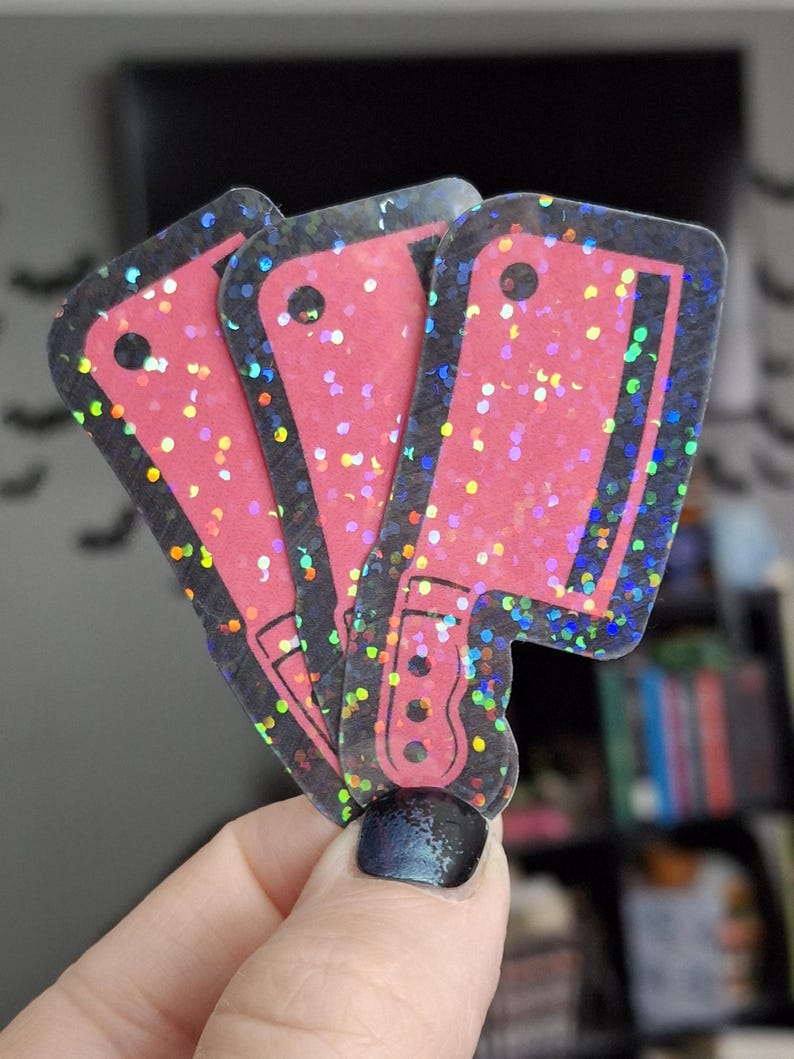 Pink Meat Cleaver Sticker, Butcher and Blackbird Inspired Sticker ...