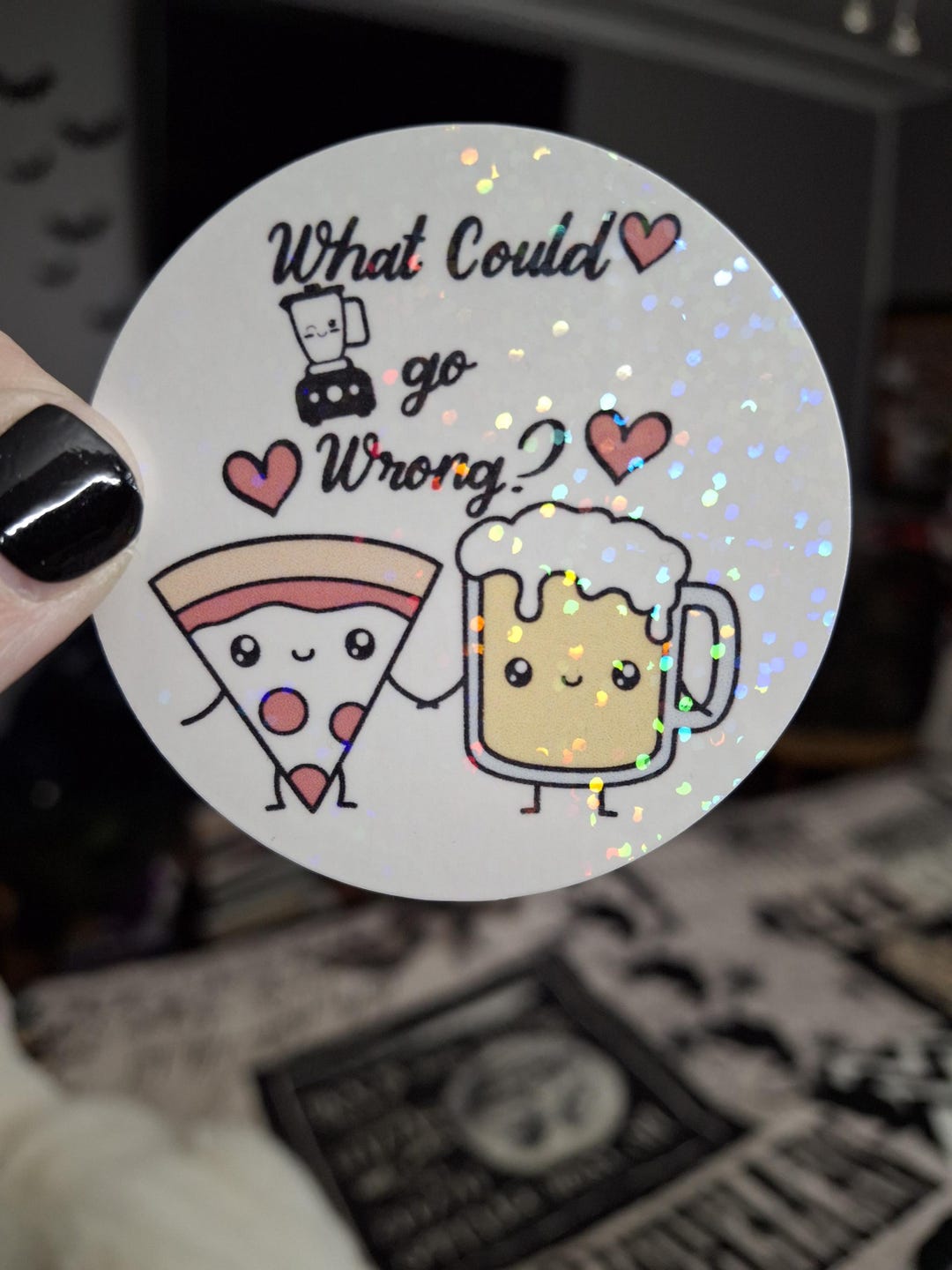 Pizza and Beer Sticker, Lark and Leather Inspired Sticker, Ruinous Love ...