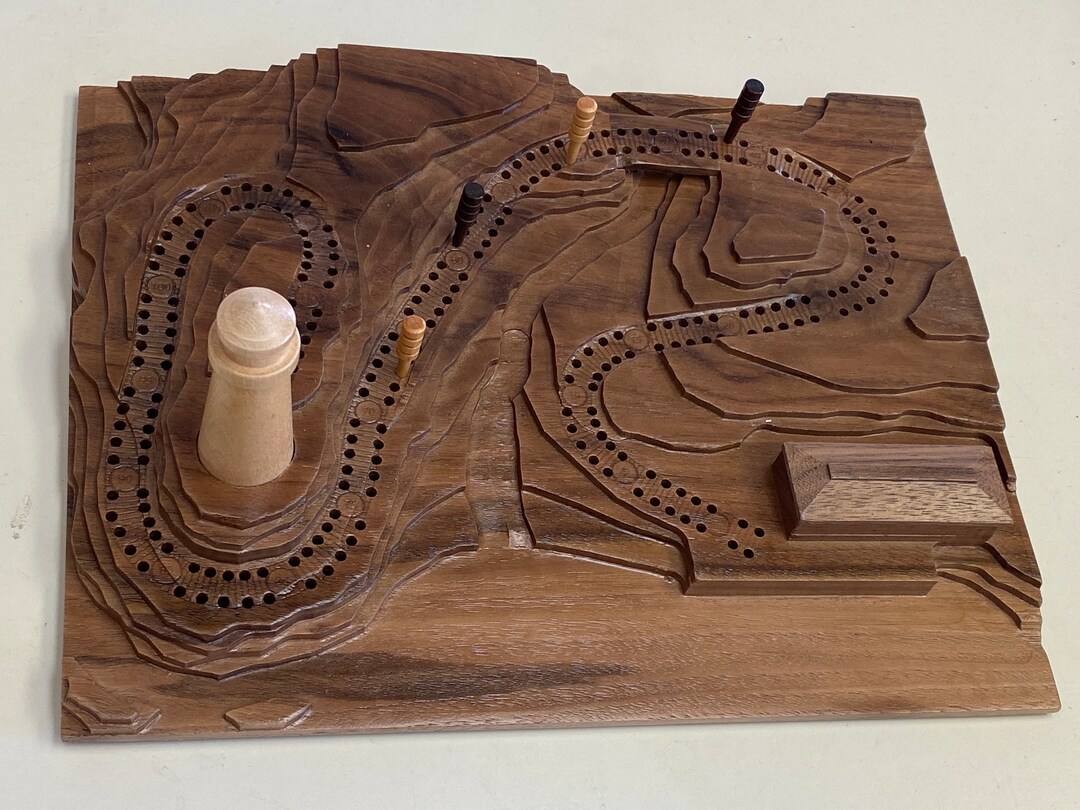 Walnut 3D Lighthouse Cribbage Board - Etsy