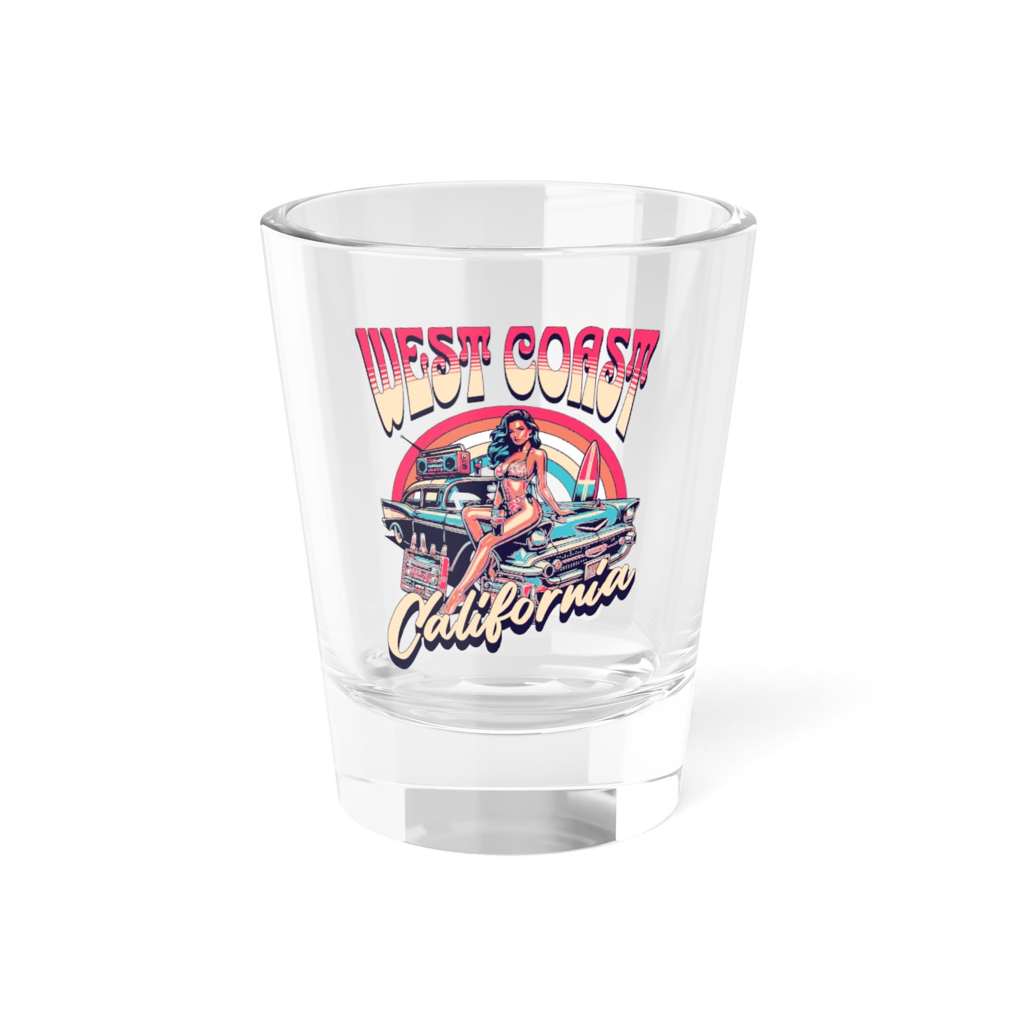 West Coast California Shot Glass, 1.5oz, Summer Shot Glass, Birthday ...