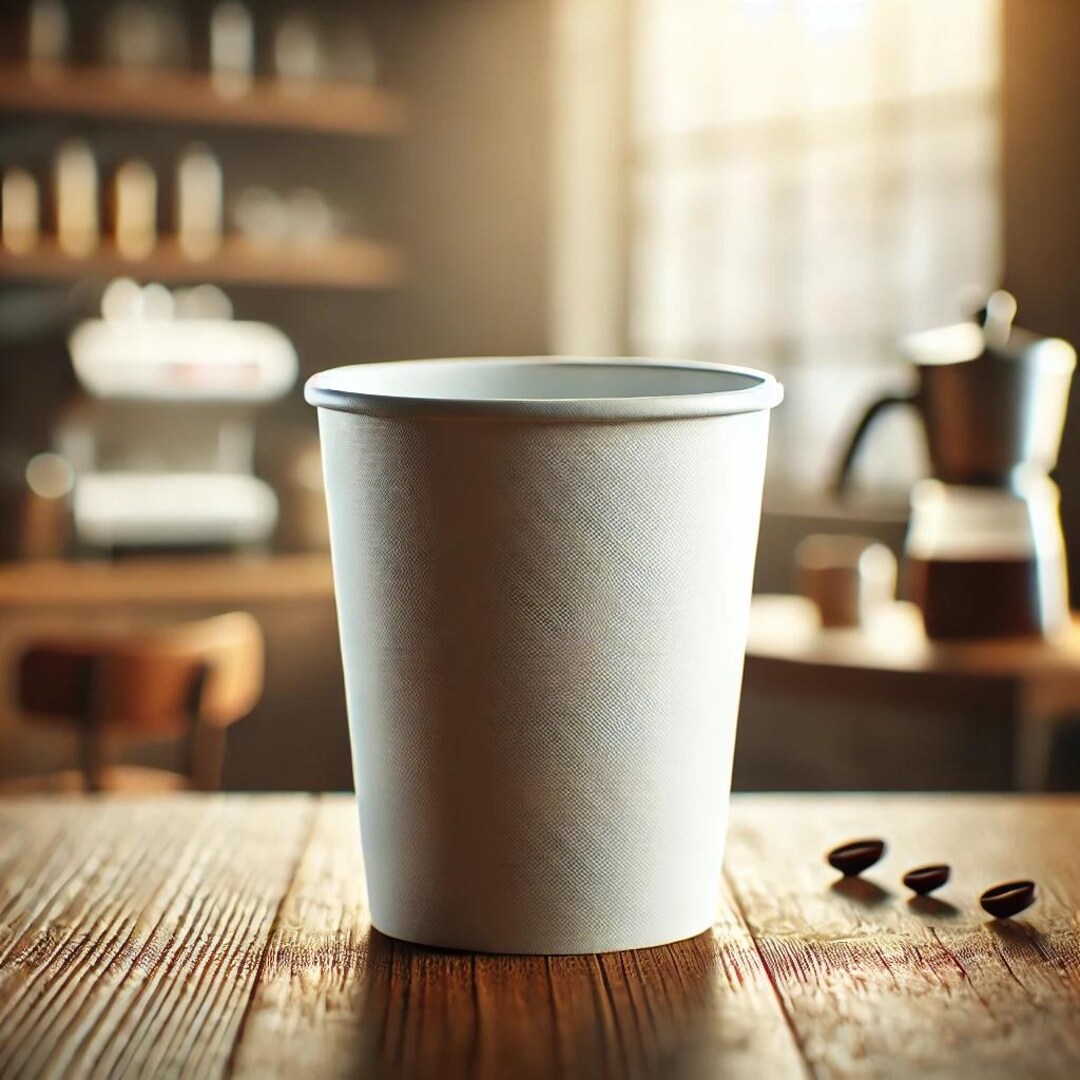 250ml White Paper Cups Single Layer, Eco-friendly PAP/PE Perfect for ...