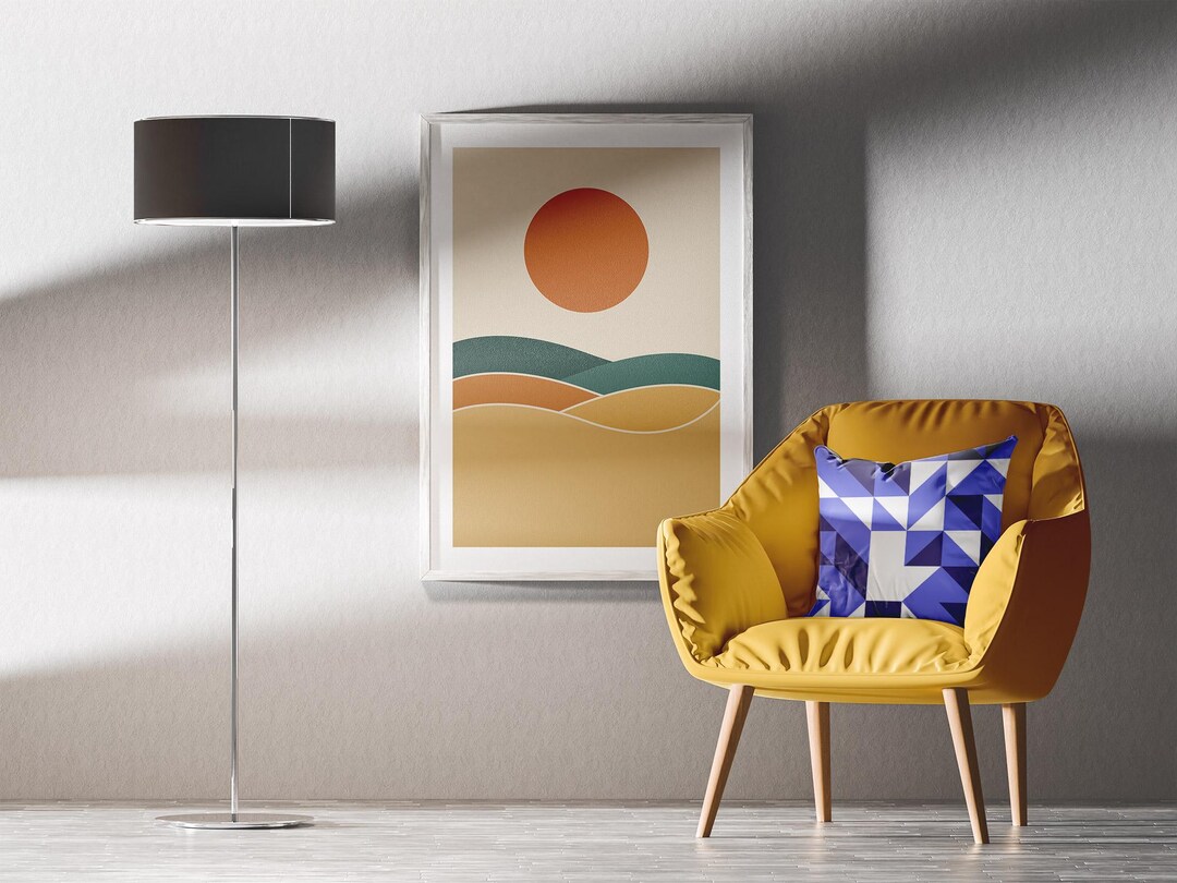 Sunset Abstract Wall Art – 8x10 11x14 12x12 A3 18x24 Printable Poster ...