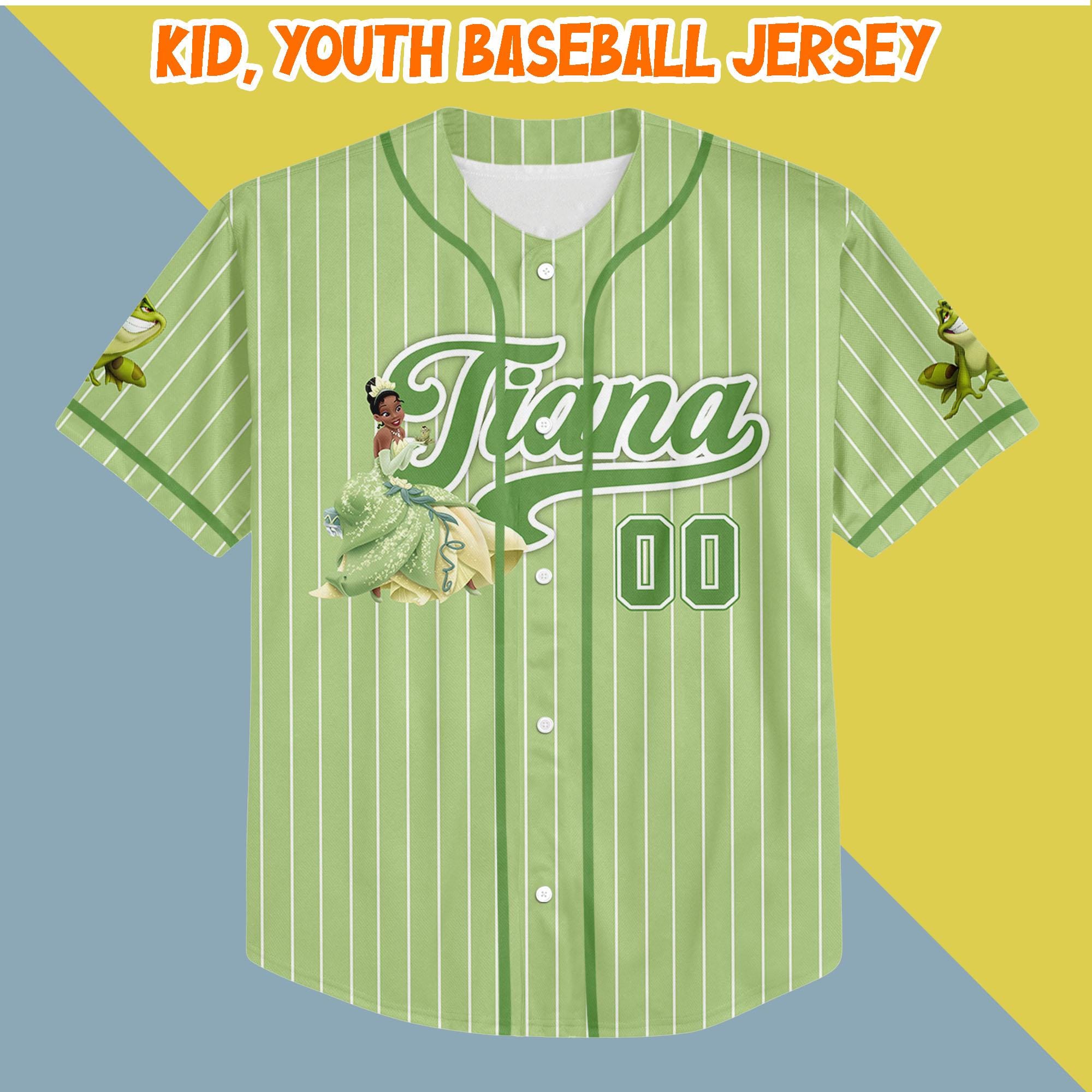 Custom Disney Princess Tiana Brave Baseball Jersey, Custom Tiana ...