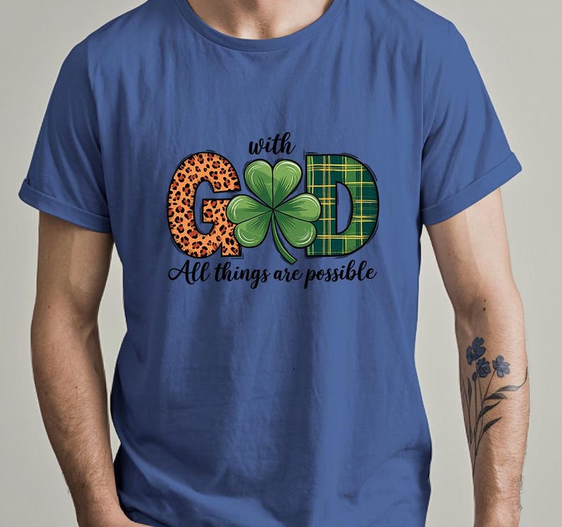 God Christian Png, St. Patrick's Day Png, God Christian Sublimation ...