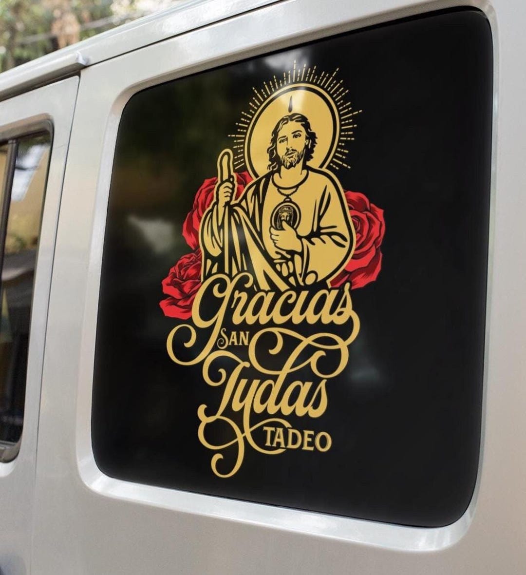 Hand Made, Christian Faith Sticker, Bumper, Decal, San Judas Tadeo ...