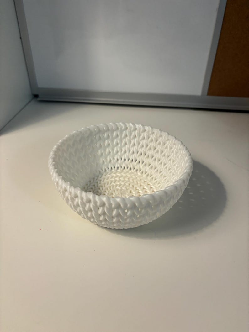 Knitted-look Decorative Bowl – Unique Modern Home Accent - Etsy