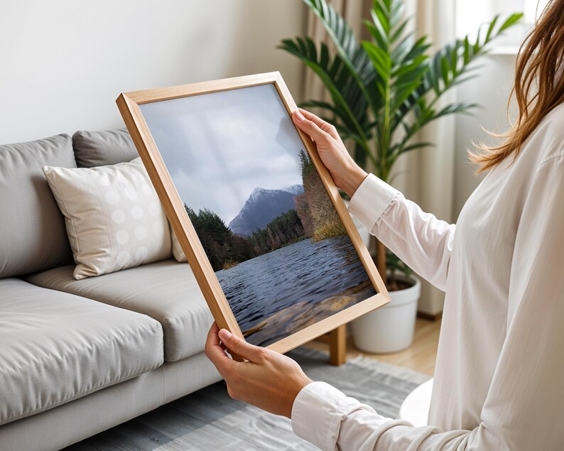 Scottish Loch Photography Print: Spruce Forest, Mountain View (digital ...