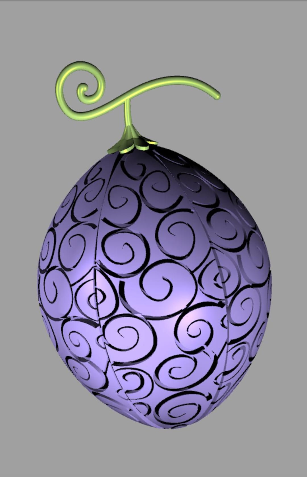 Devil Fruit STL File Anime Prop – One Piece Cosplay, Awa Awa Fruit ...