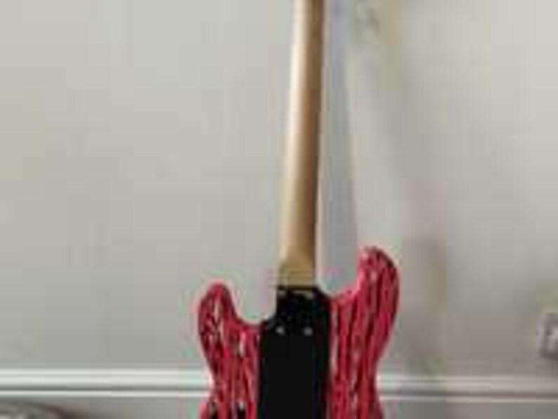 3D Printed Strat Style Guitar STL File: Organic Design Electric Guitar ...