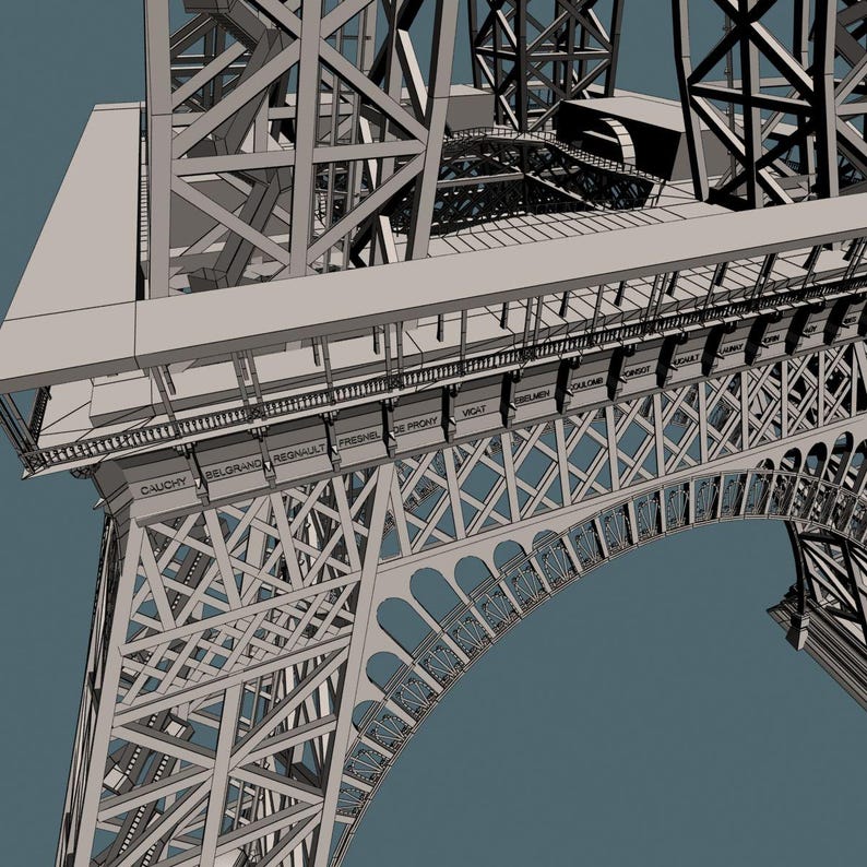 Eiffel Tower 3D Print File: Paris Souvenir STL Model (resin/fdm ...