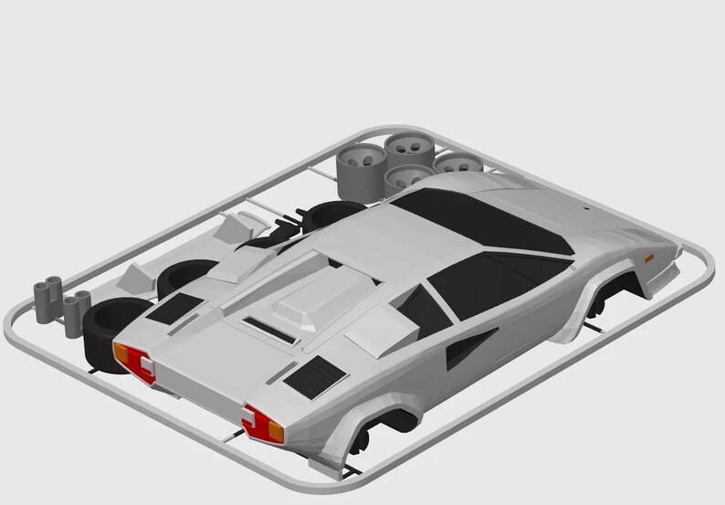 3D Print a Lamborghini Countach Kit Card Model: Step-by-step Guide for ...