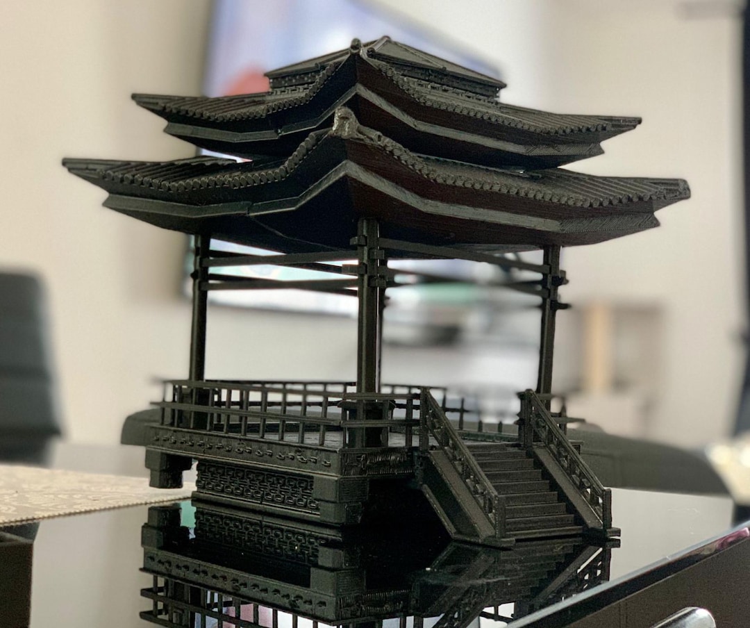 Japanese Temple 3D Print File, Samurai Shrine STL, Printable Pagoda ...