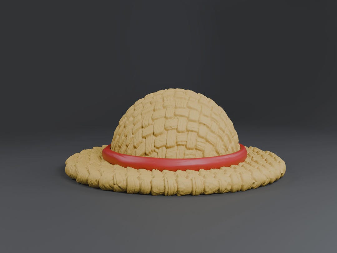One Piece Luffy Chibi Hat STL File: Anime Cosplay 3D Print (digital ...