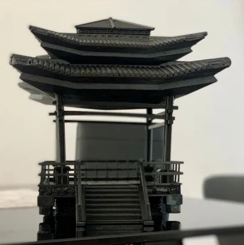 Japanese Temple 3D Print File, Samurai Shrine STL, Printable Pagoda ...