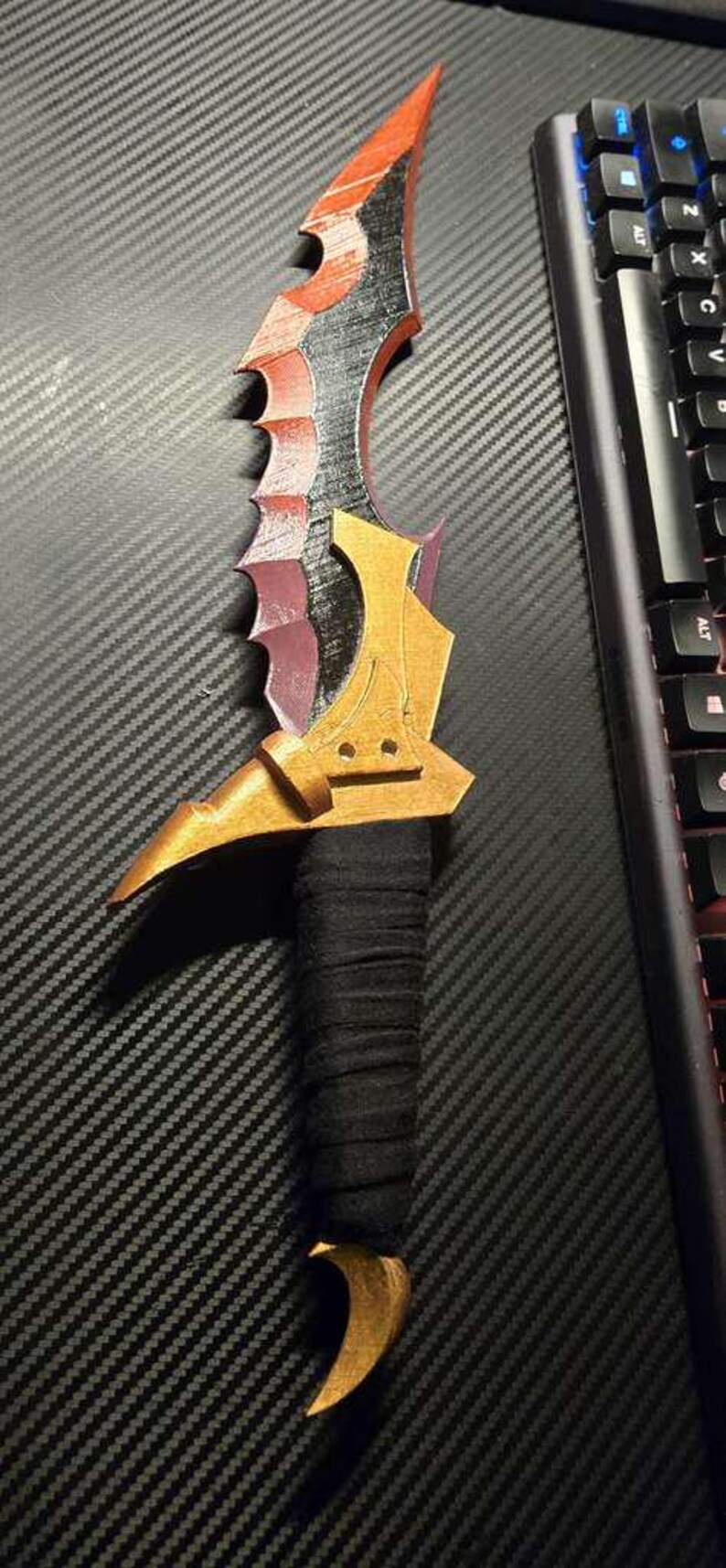 Knight Slayer Dagger 3D Model | Solo Leveling Prop Knife STL | Anime ...