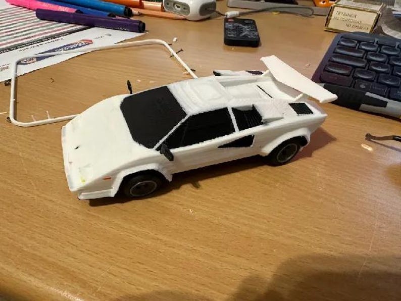 3D Print a Lamborghini Countach Kit Card Model: Step-by-step Guide for ...