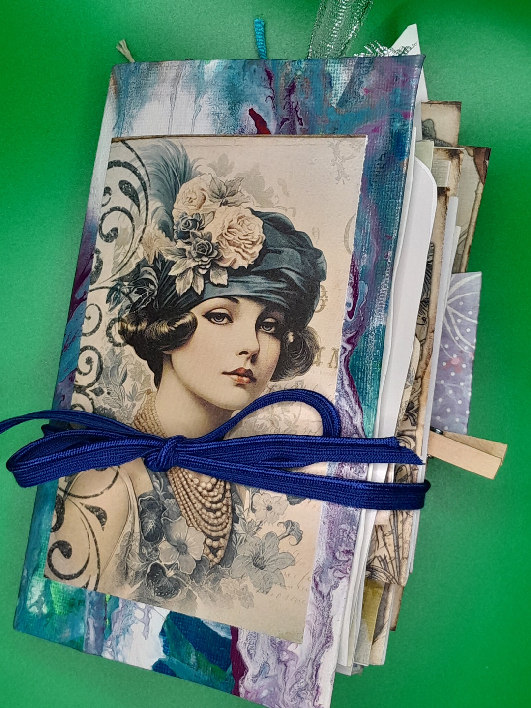 Junk Journal Handmade / Dream Travel Journal / Treasure Book / Designer ...